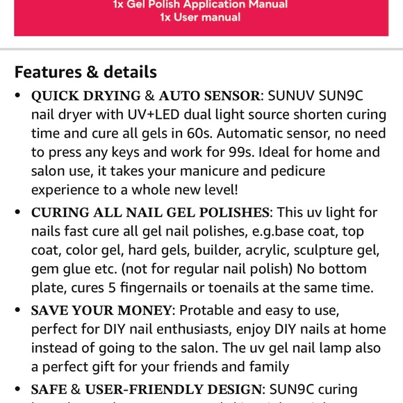 Sunuv | Bath & Body | Sunuv 24 Watt Uv Light For Gel Polish | Poshmark
